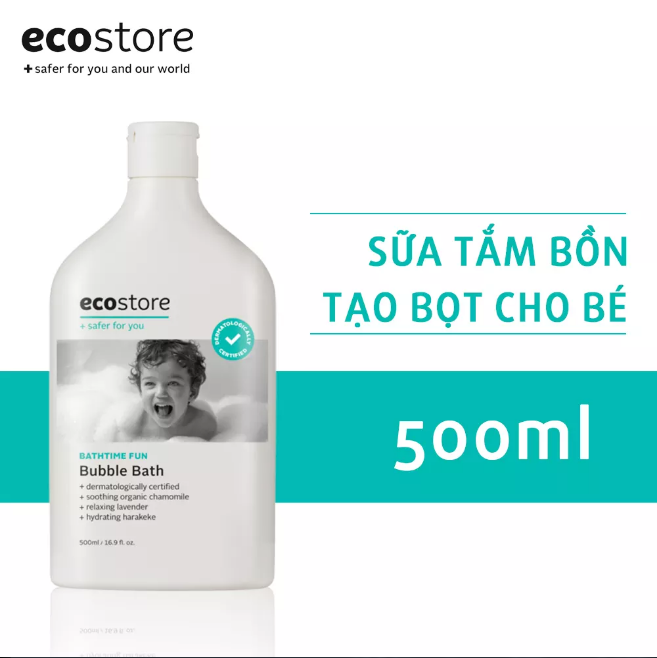 Sữa tắm bồn tạo bọt cho bé gốc thực vật ecostore 500ml - Kids Plaza