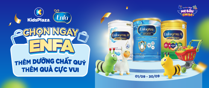 Khuyến mại sữa Enfa T9/2024 - Kids Plaza