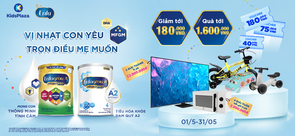Khuyến mại sữa Enfa T5/2023 - Kids Plaza