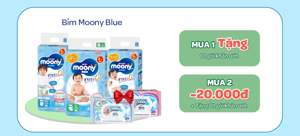 Tã bỉm Moony khuyến mại T10/2025 - KidsPlaza