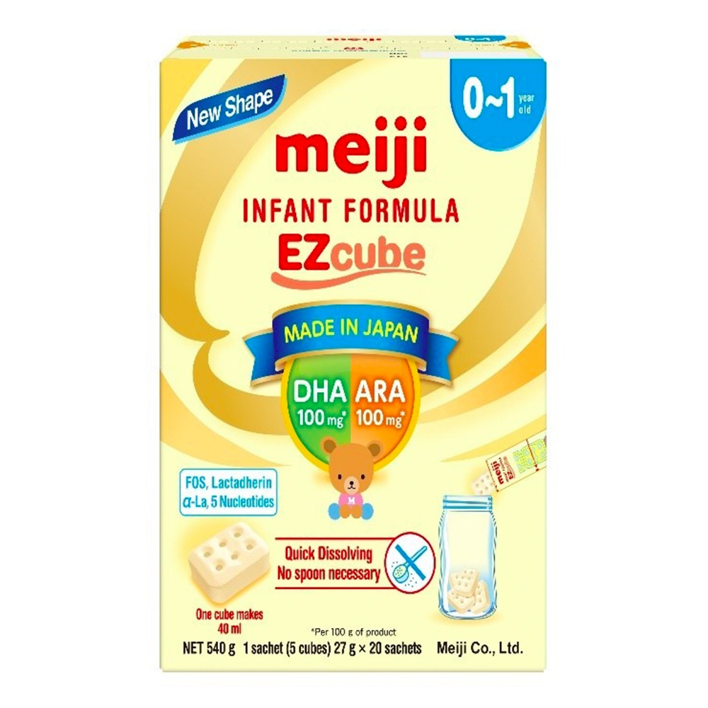 Sữa thanh Meiji Infant Formula EZcube 540g cho bé 0-1Y - Kids Plaza