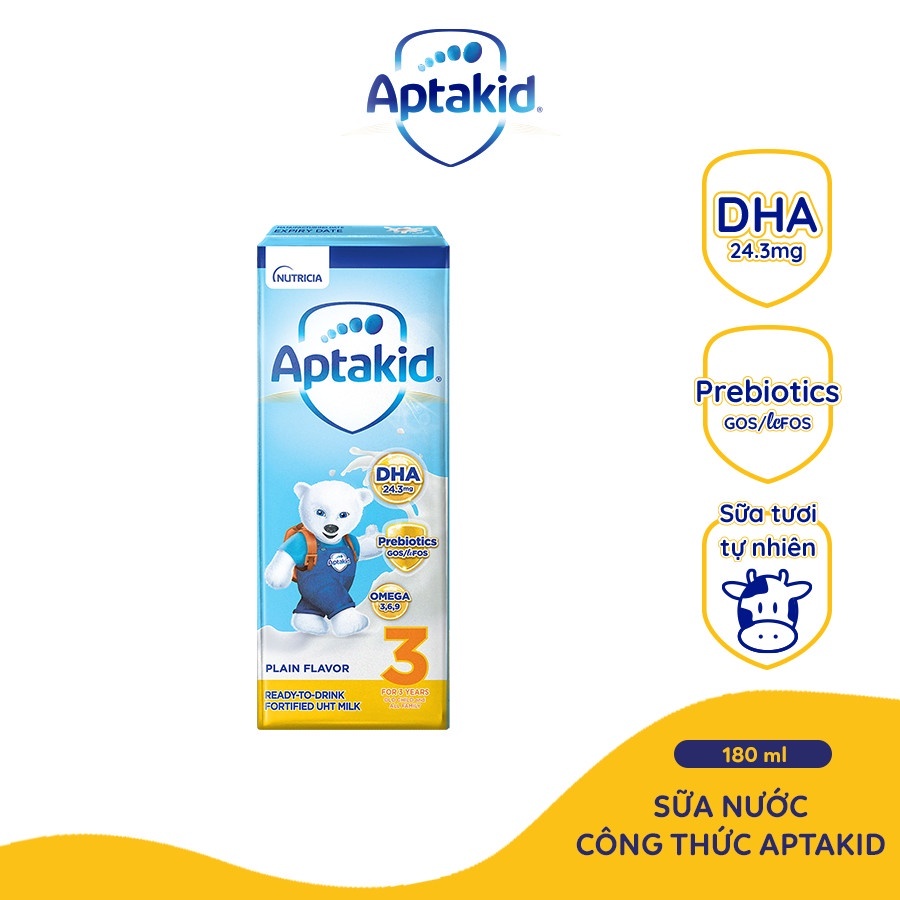 Sữa uống pha sẵn Aptakid 3x180ml - KidsPlaza